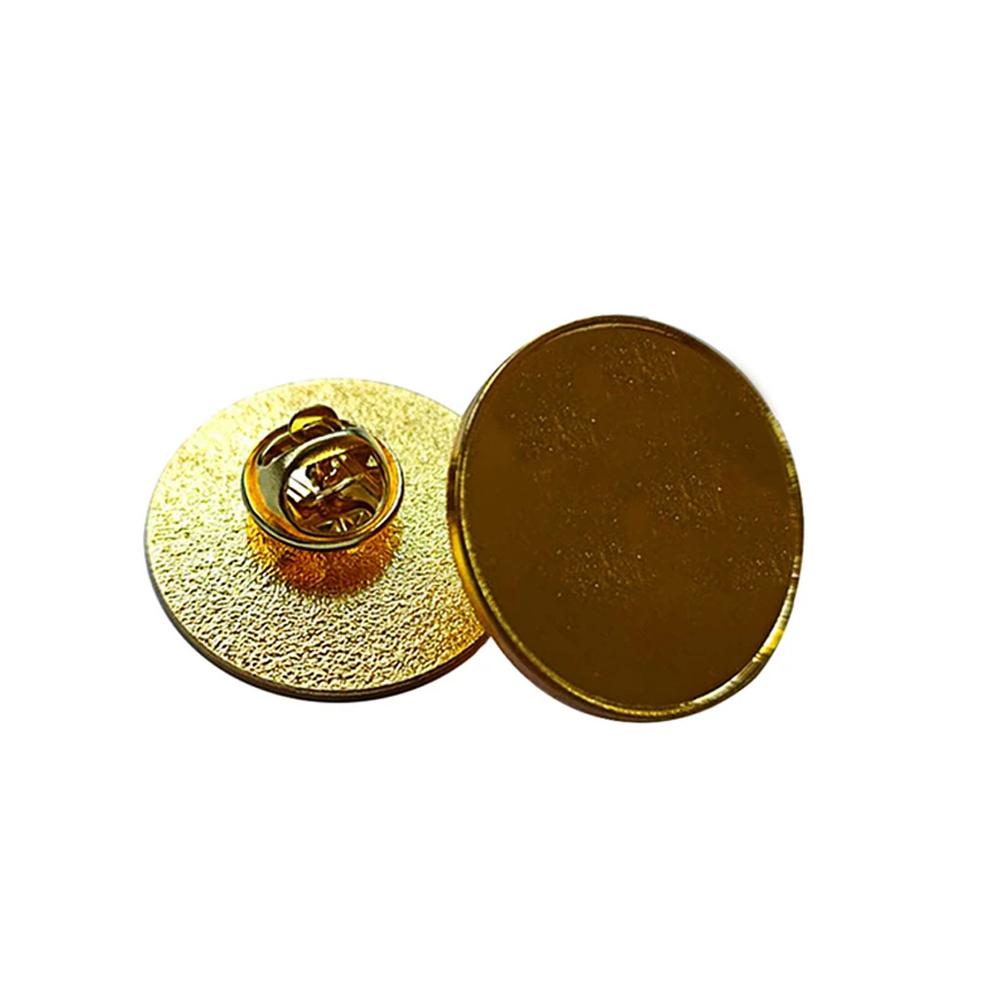 Pin Dome Cromo Oro Redondo - INSUMOSGRAFICOS.NET