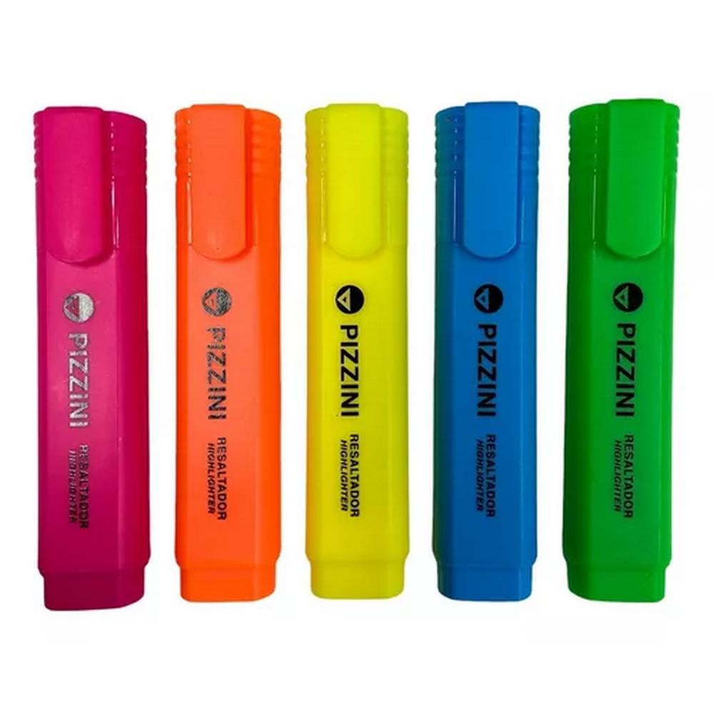 Resaltador Pizzini Naranja Fluo – Punta Bisel - INSUMOSGRAFICOS.NET